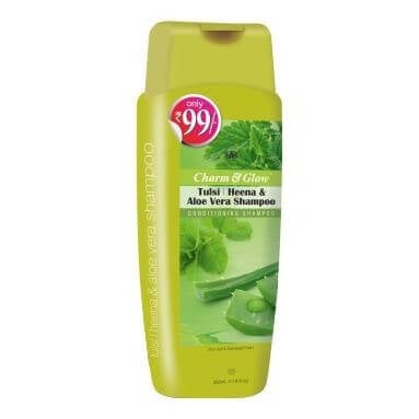 Charm & Glow Tulsi, Heena & Aloe Vera Shampoo, 350 ml Conditioning ...