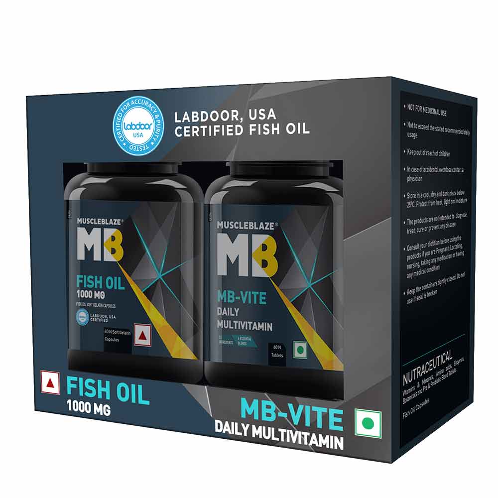 Fish Oil 1000mg & MB-Vite Multivitamin Combo at Best Price in India ...
