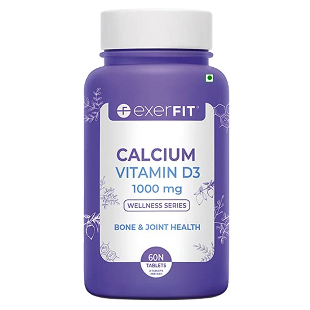 exerFIT Calcium D3 1000 mg Calcium Citrate Malate (most bioactive form ...